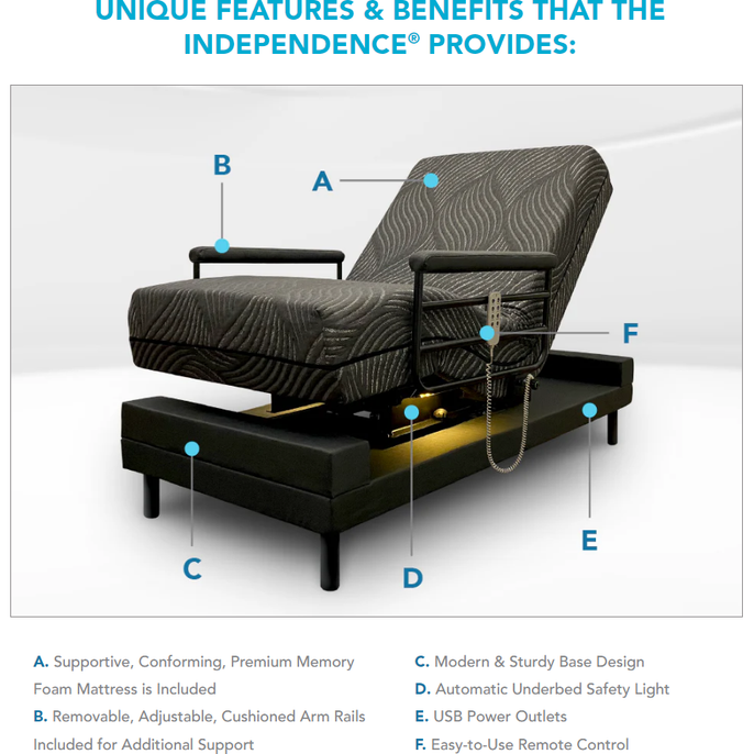 Journey UPbed Independence Adjustable Bed — Mediriser